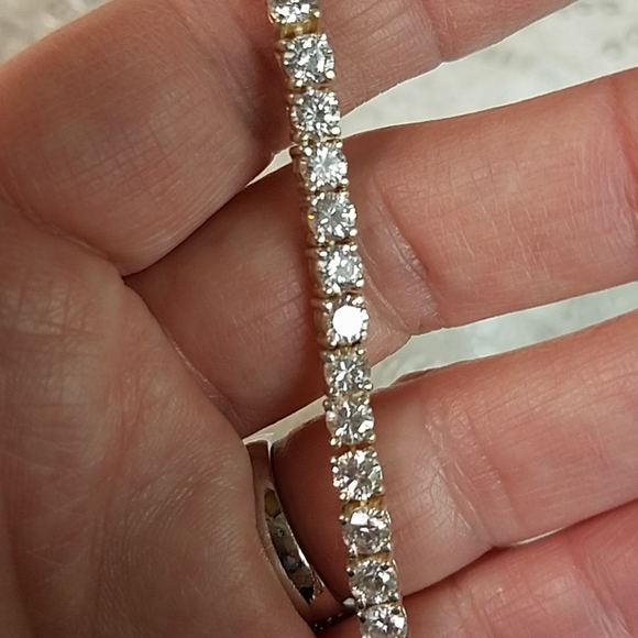 Seta | Jewelry | Seta Sterling Silver Quartz Tennis Bracelet | Poshmark